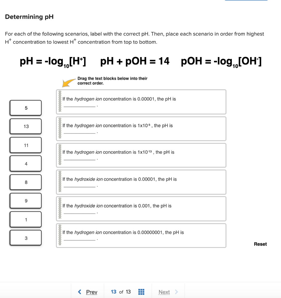Solved Determining pH For each of the following scenarios, | Chegg.com