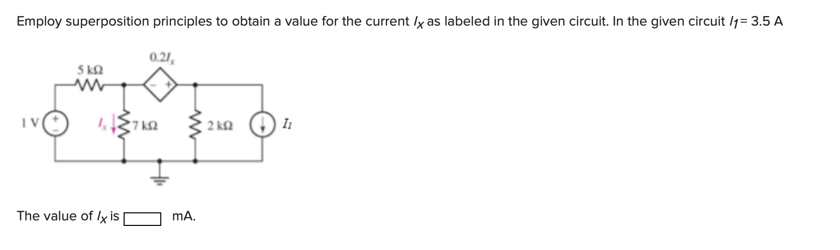 Solved Employ superposition principles to obtain a value for | Chegg.com