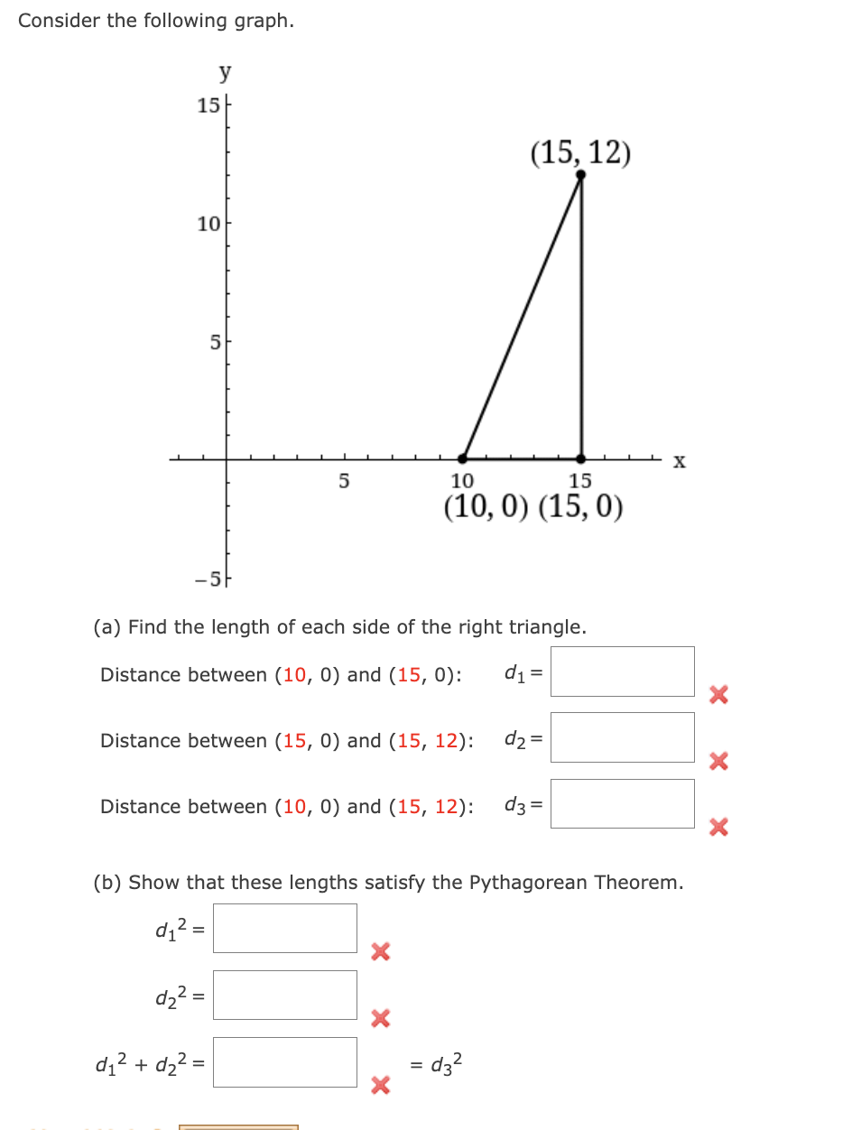 Solved Consider the following graph. (a) Find the length of | Chegg.com