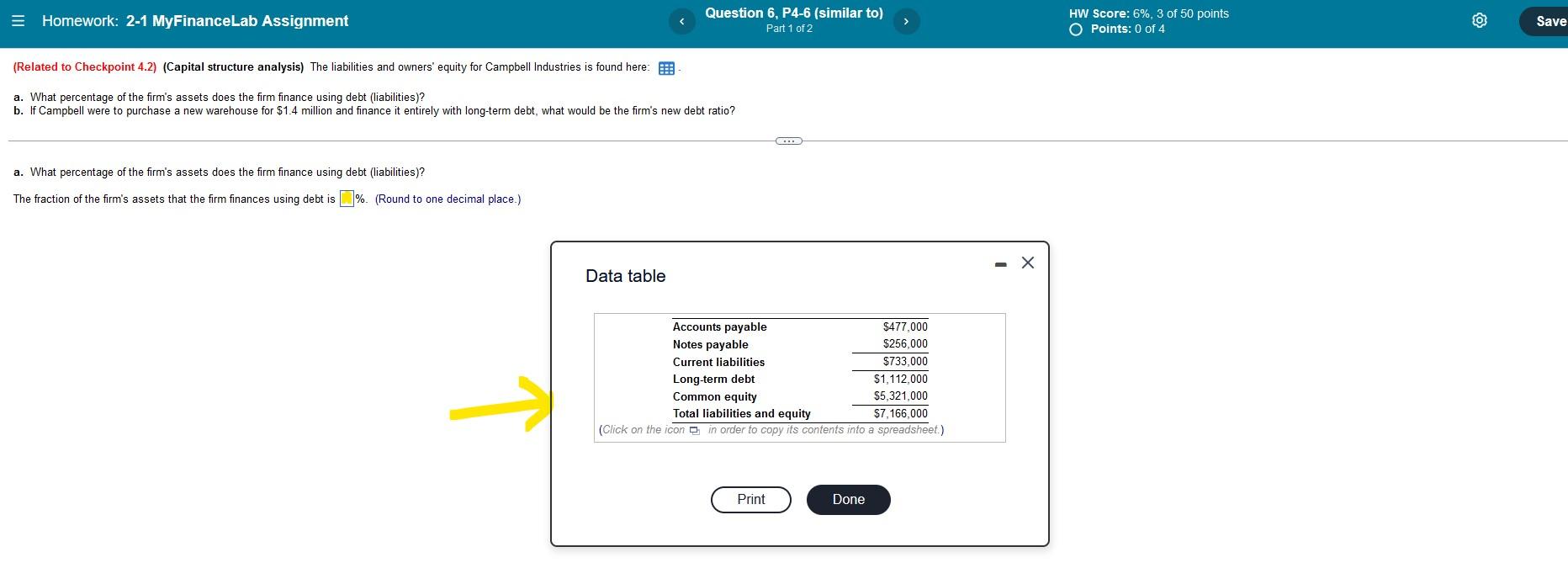 Solved Homework: 2-1 MyFinanceLab Assignment Question 6, | Chegg.com