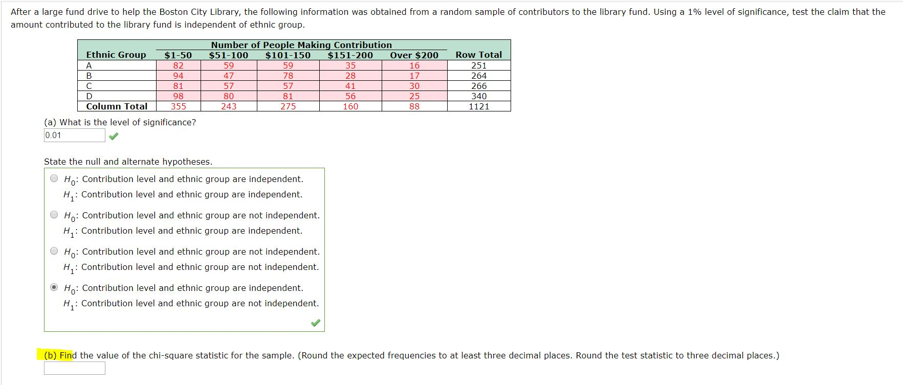 Solved After a large fund drive to help the Boston City | Chegg.com
