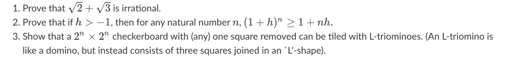 Solved Please help me with a detail prove for each because I | Chegg.com