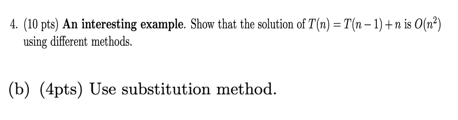 Solved 4. (10 pts) An interesting example. Show that the | Chegg.com