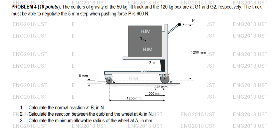 Solved PROBLEM 4 ( 10 ﻿points): The centers of gravity of | Chegg.com