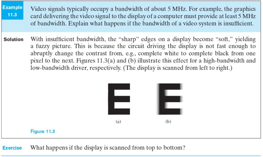 Solved What happens If the display is scanned from top to | Chegg.com