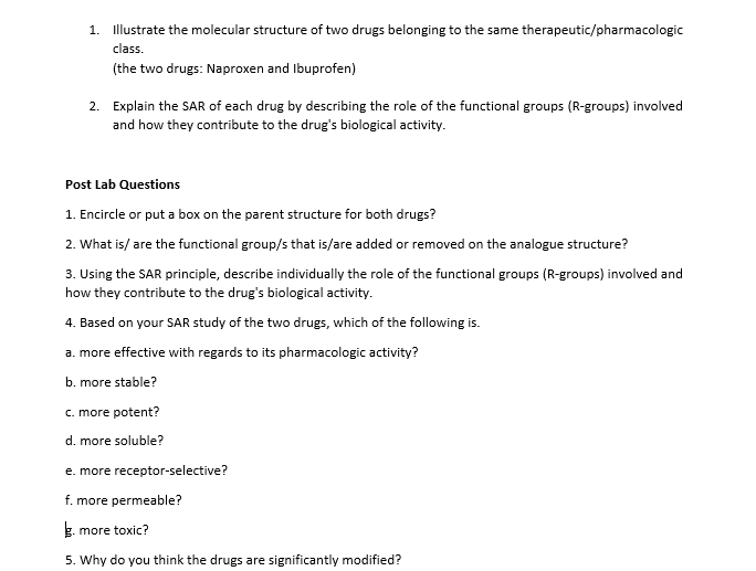 Solved B. EXAMPLES OF DRUGS Physicochemical Property Name of | Chegg.com