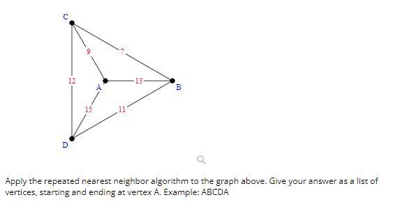 Solved 12 13 А B B 15 D Q Apply the repeated nearest | Chegg.com
