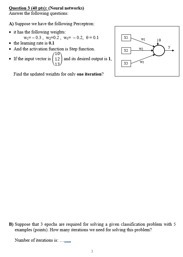 Solved Answer the following questions: A) Suppose we have | Chegg.com