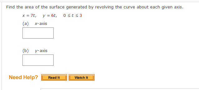 Solved Find the area of the surface generated by revolving | Chegg.com