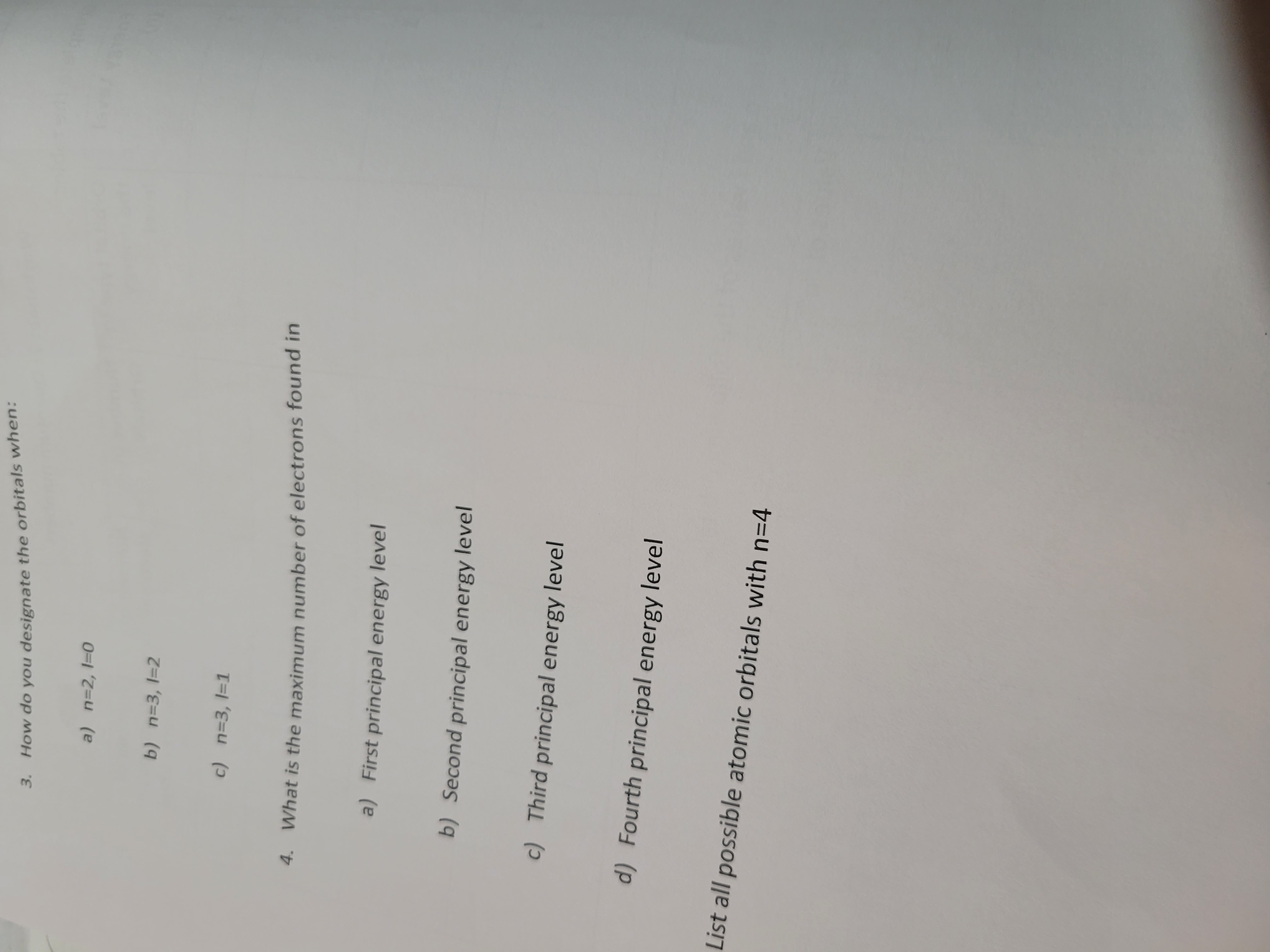 Solved 6. Label each of the following sets of four quantum | Chegg.com