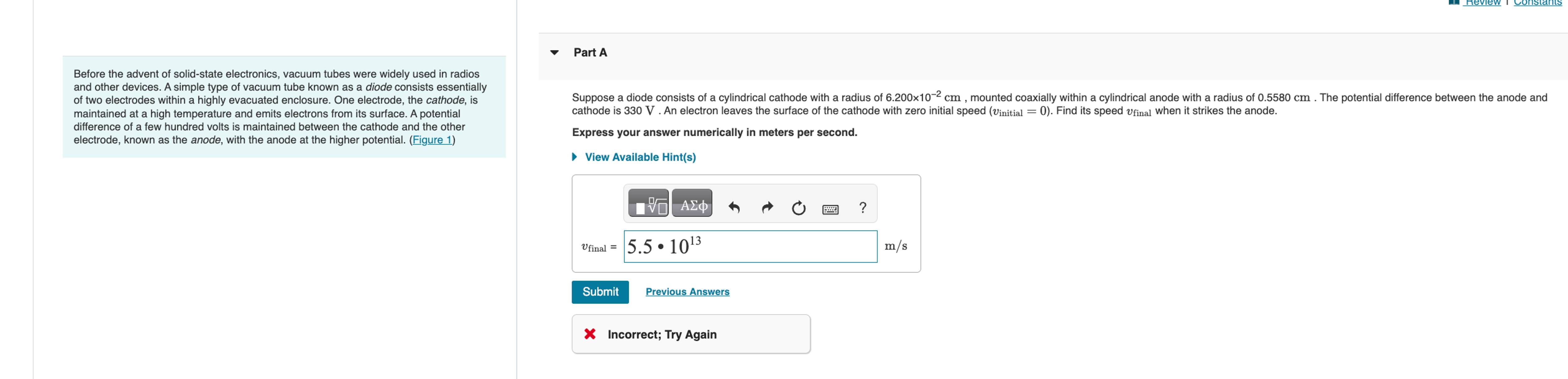 Solved Before the advent of solid-state electronics, vacuum | Chegg.com