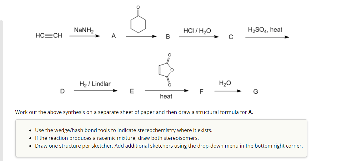 Solved Work out the above synthesis on a separate sheet of | Chegg.com