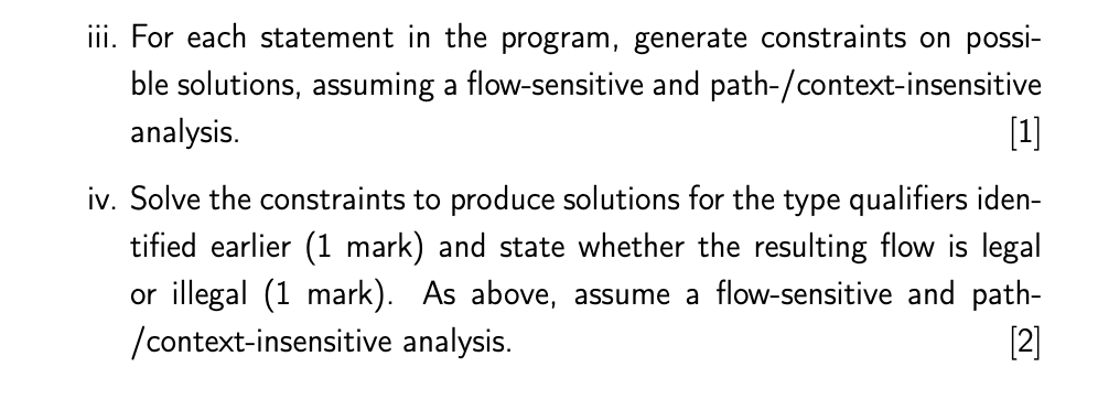 Solved 1. Static analysis is a program analysis technique to | Chegg.com