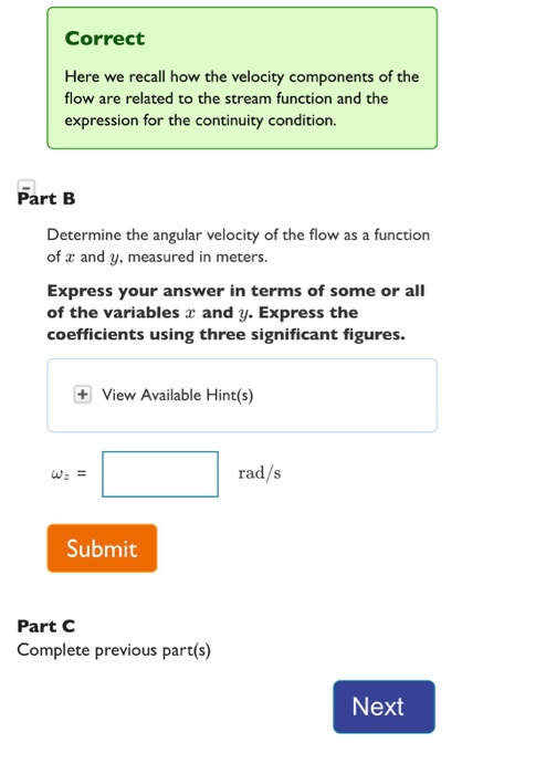 Solved A two-dimensional flow is described by the stream | Chegg.com
