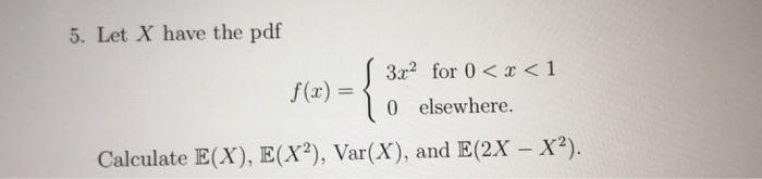 Solved 2. Let X be a discrete random variable with pmf px(x) | Chegg.com