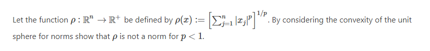 Solved 1/P Let the function p:R" +R+ be defined by p(x):= | Chegg.com