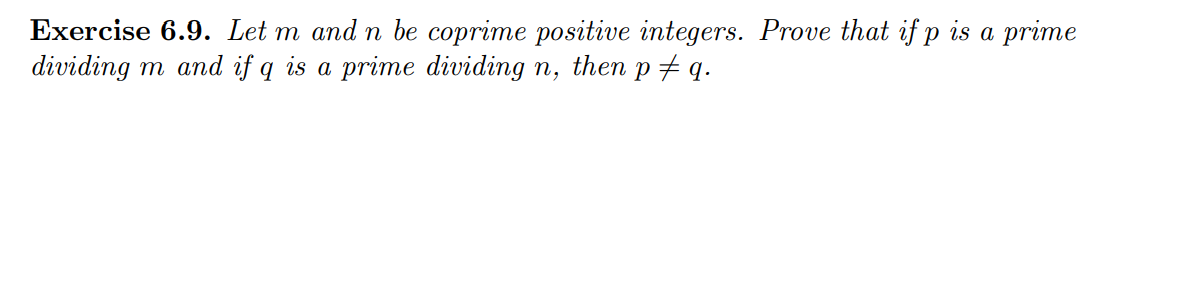 Solved Exercise 6.9. Let m and n be coprime positive | Chegg.com
