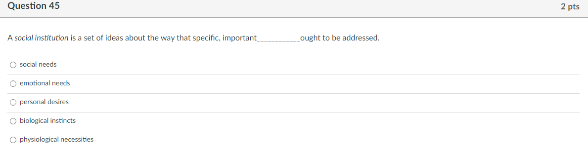 Solved Question 40 Two main types of statuses are ascribed | Chegg.com