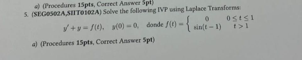 Solved a) (Procedures 15pts, Correct Answer 5pt) 5. | Chegg.com