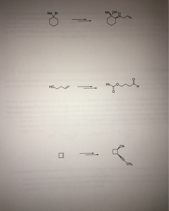 Solved organic chemistry II: propose synthetic routes for | Chegg.com
