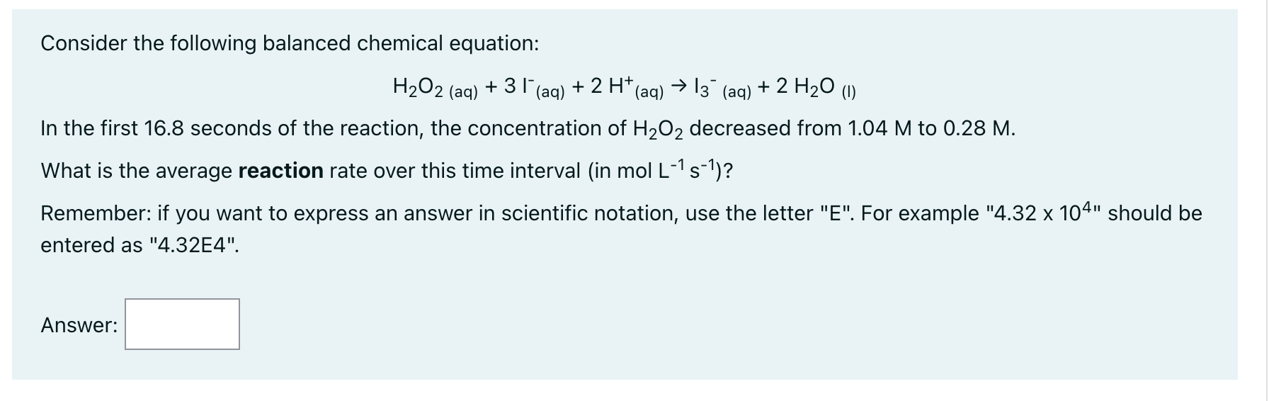 Solved Consider the following balanced chemical equation: | Chegg.com