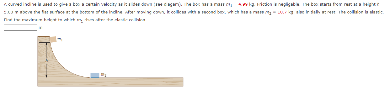 Solved A curved incline is used to give a box a certain | Chegg.com