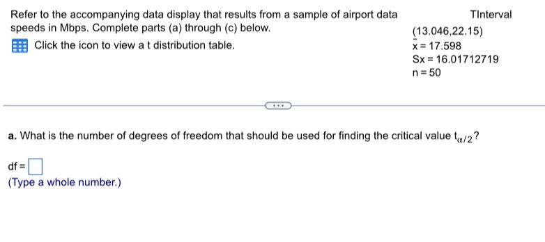 Solved Refer to the accompanying data display that results | Chegg.com