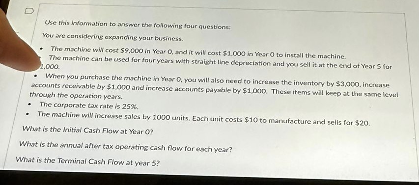 Solved Use this information to answer the following four | Chegg.com