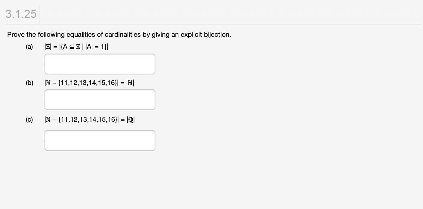Solved 3.1.25 Prove the following equalities of | Chegg.com