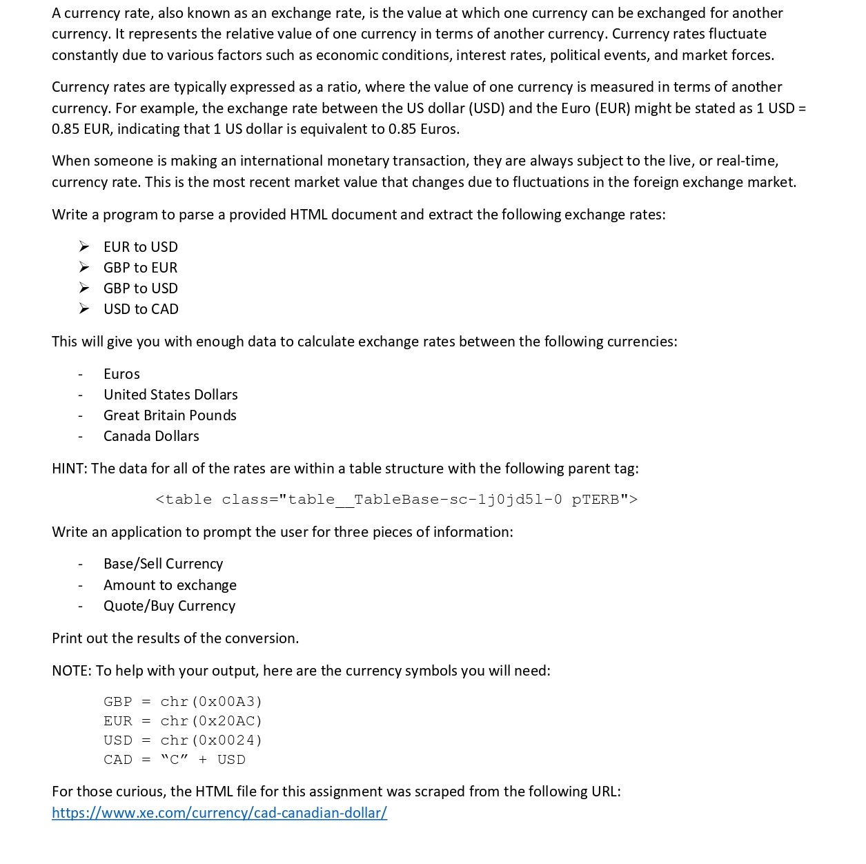 Solved A currency rate, also known as an exchange rate, is | Chegg.com