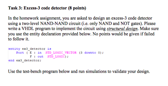 Task 3: Excess-3 code detector (8 points) In the | Chegg.com