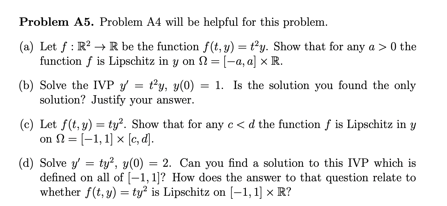Solved Problem A5. Problem A4 will be helpful for this | Chegg.com