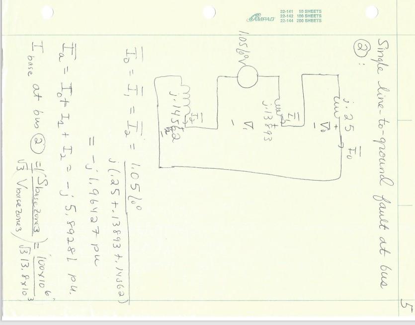 Example: Line-to-Ground Fault For the single-line | Chegg.com