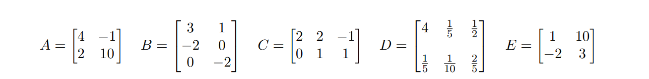 Solved For each expression, • When the matrices can be added | Chegg.com