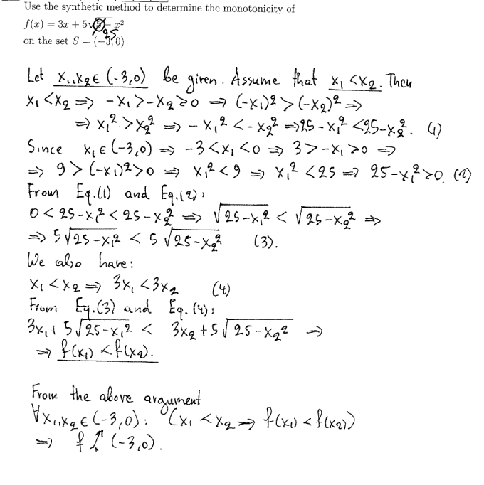 Solved Use the synthetic method to determine the | Chegg.com