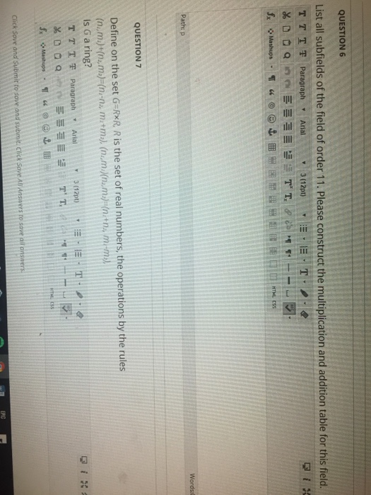 Solved QUESTION 6 List all subfields of the field of order | Chegg.com