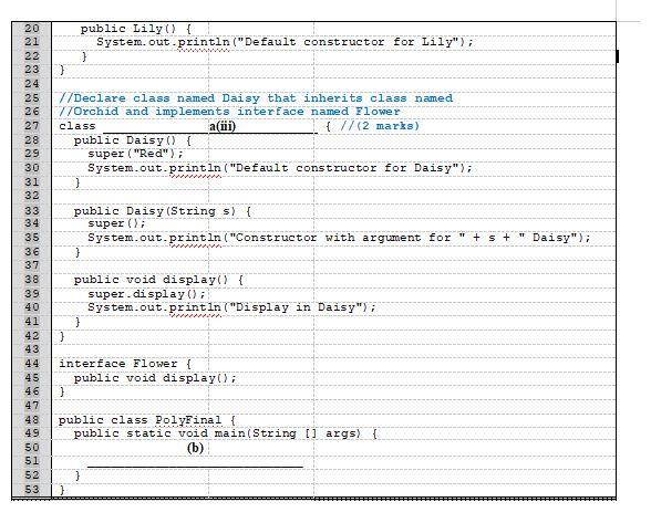 Solved Given An Incomplete Program In Program 3 1 2 3 4 5 6 0109