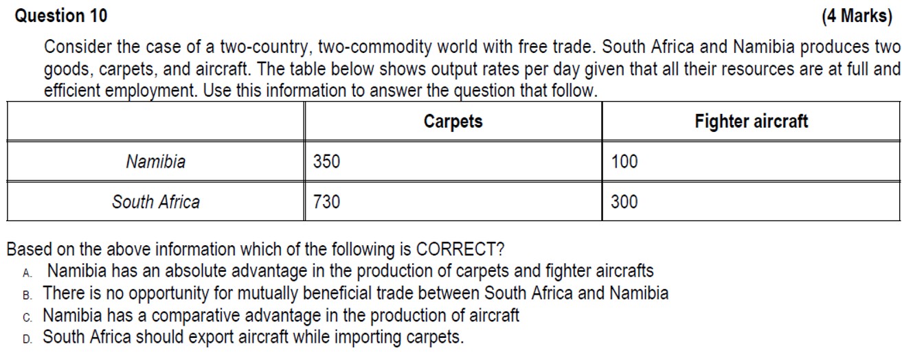 Solved Question 10(4 ﻿Marks)Consider the case of a | Chegg.com