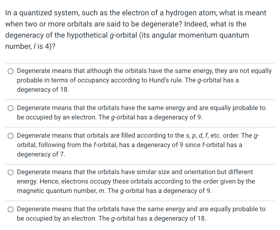 Solved In a quantized system, such as the electron of a | Chegg.com