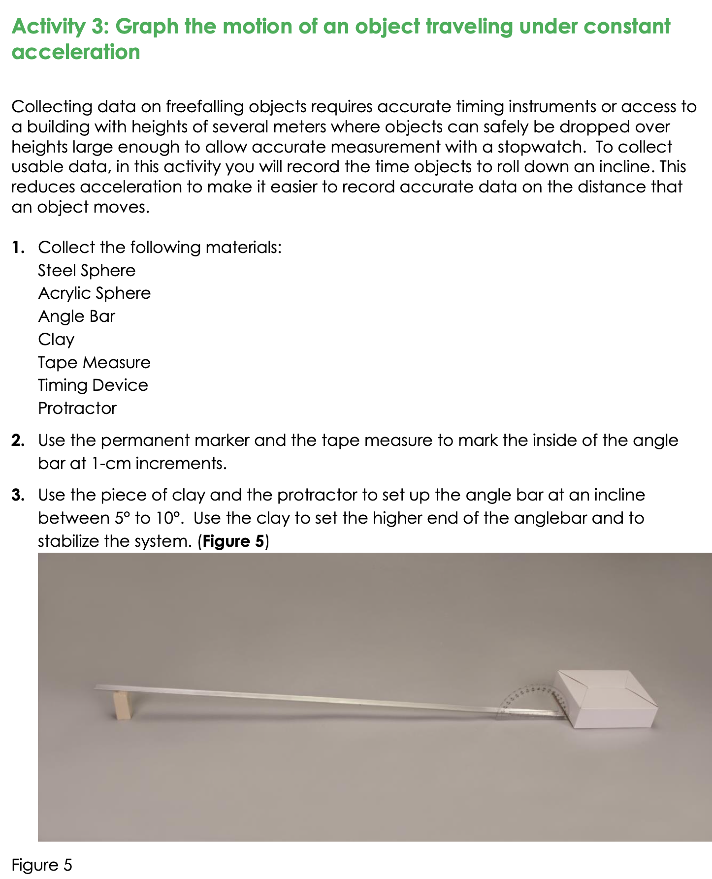 Solved acceleration Collecting data on freefalling objects | Chegg.com