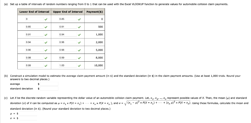 Solved answers to two decimal places.) average standard | Chegg.com