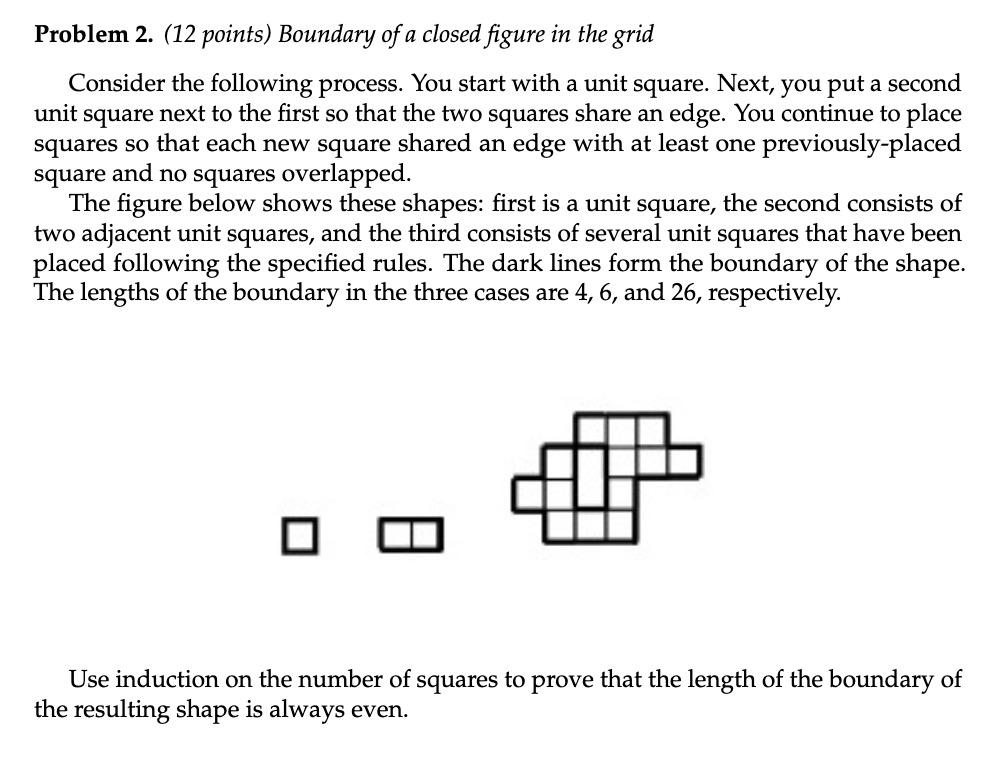 Solved Problem 2. (12 points) Boundary of a closed figure in | Chegg.com