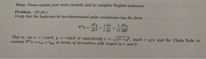 Solved Note: Please explain your work carefully and in | Chegg.com