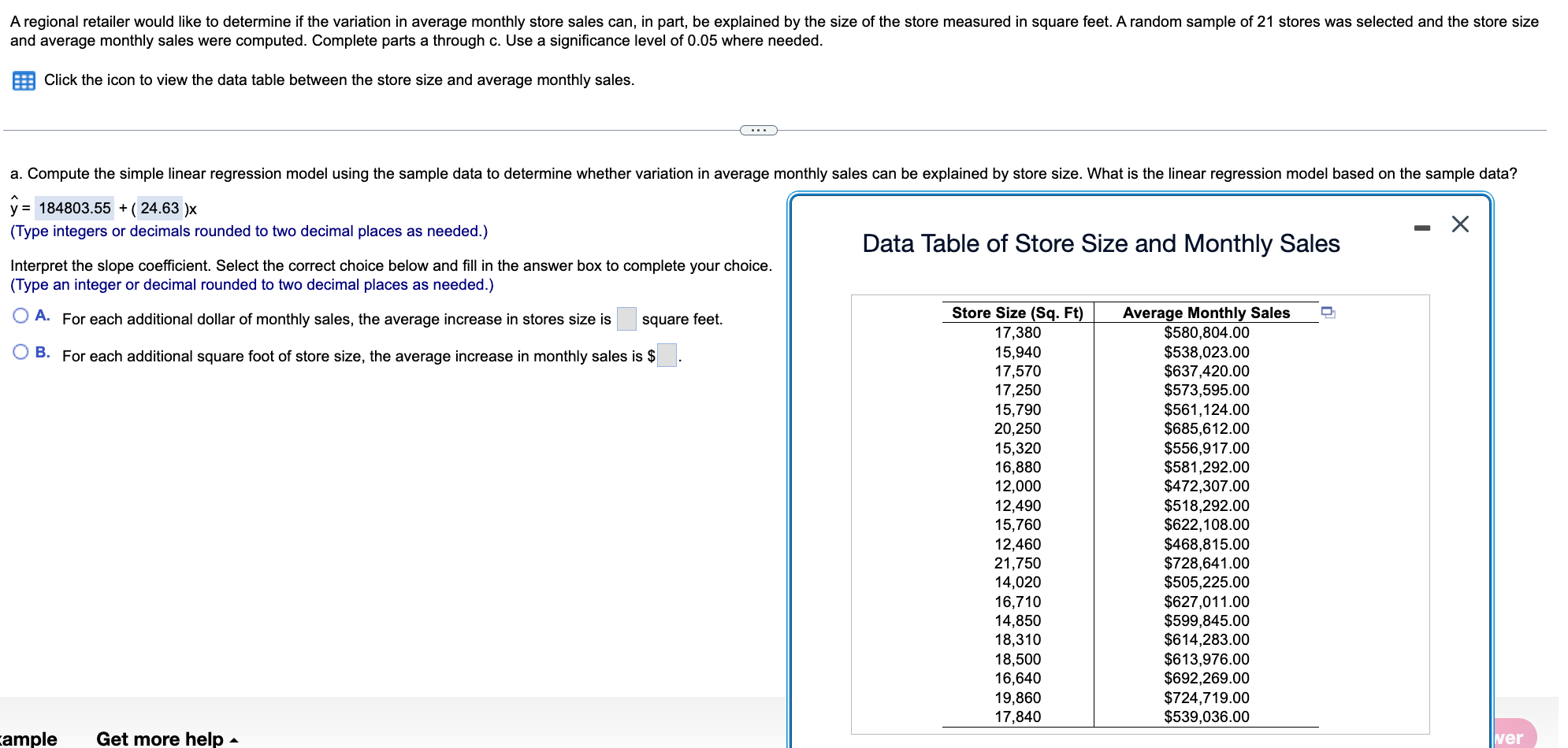 Solved and average monthly sales were computed. Complete | Chegg.com