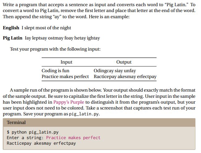Solved Write a program that accepts a sentence as input and | Chegg.com