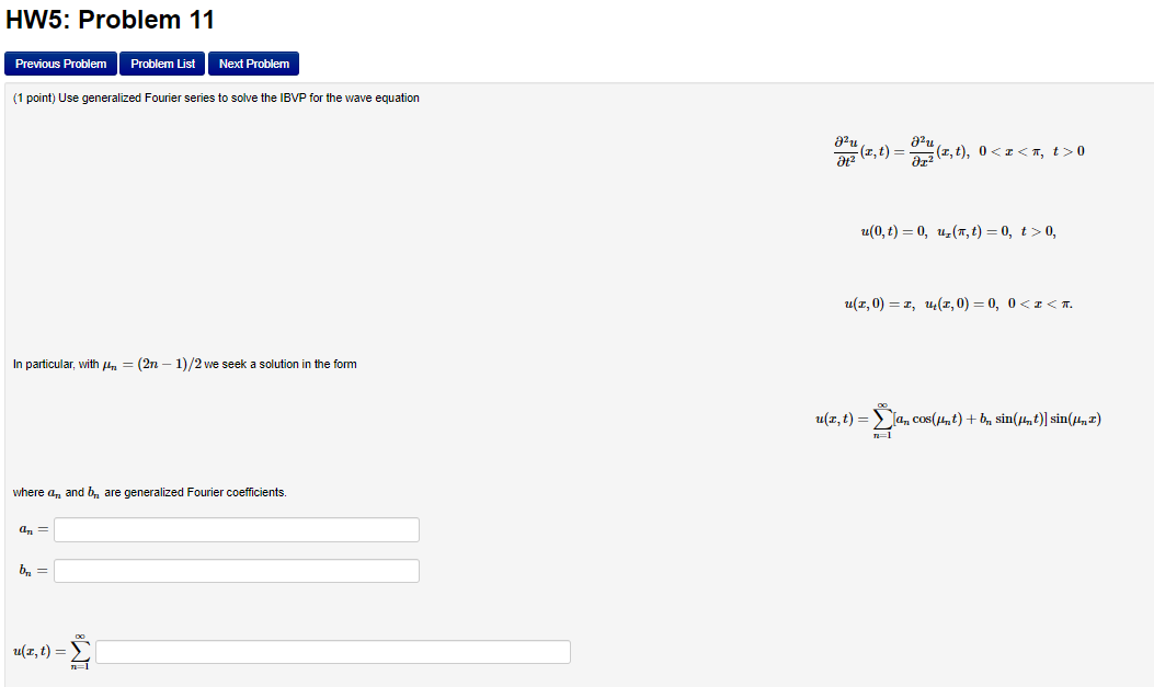 Solved HW5: Problem 11 Previous Problem Problem List Next | Chegg.com