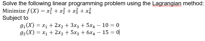 Solved Solve the following linear programming problem using | Chegg.com