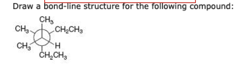 Solved Draw a bond-line structure for the following | Chegg.com