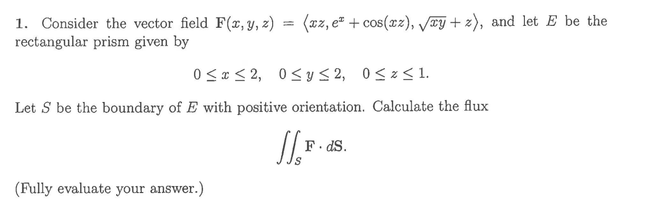 Solved Consider the vector field | Chegg.com