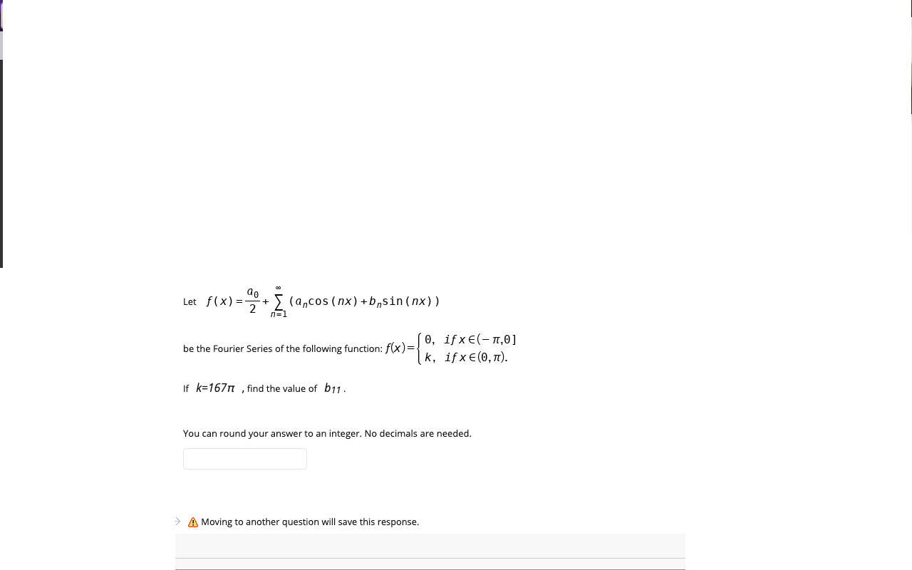 Solved ao Let f(x) = al (a,cos (nx) +b,sin (nx)) be the | Chegg.com